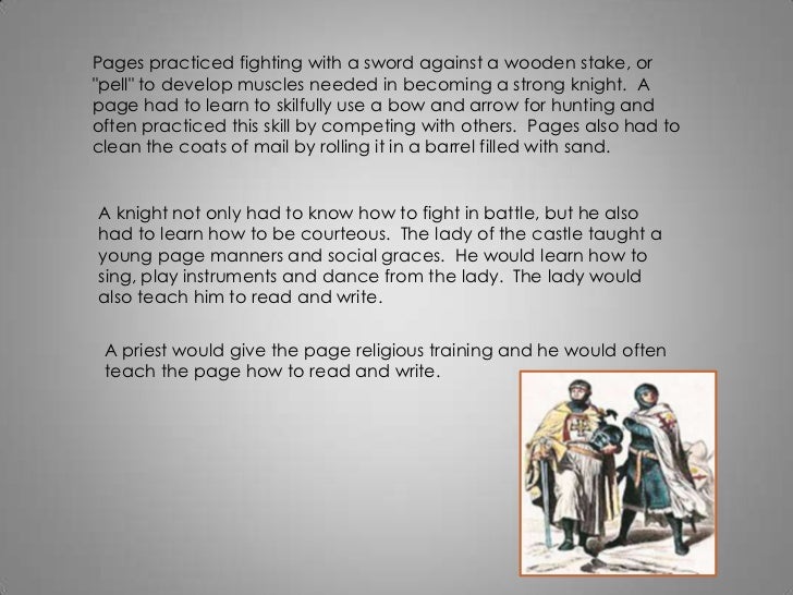 How a boy becomes a knight