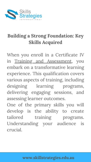 How a Certificate IV in Training and Assessment Can Enhance Your ...