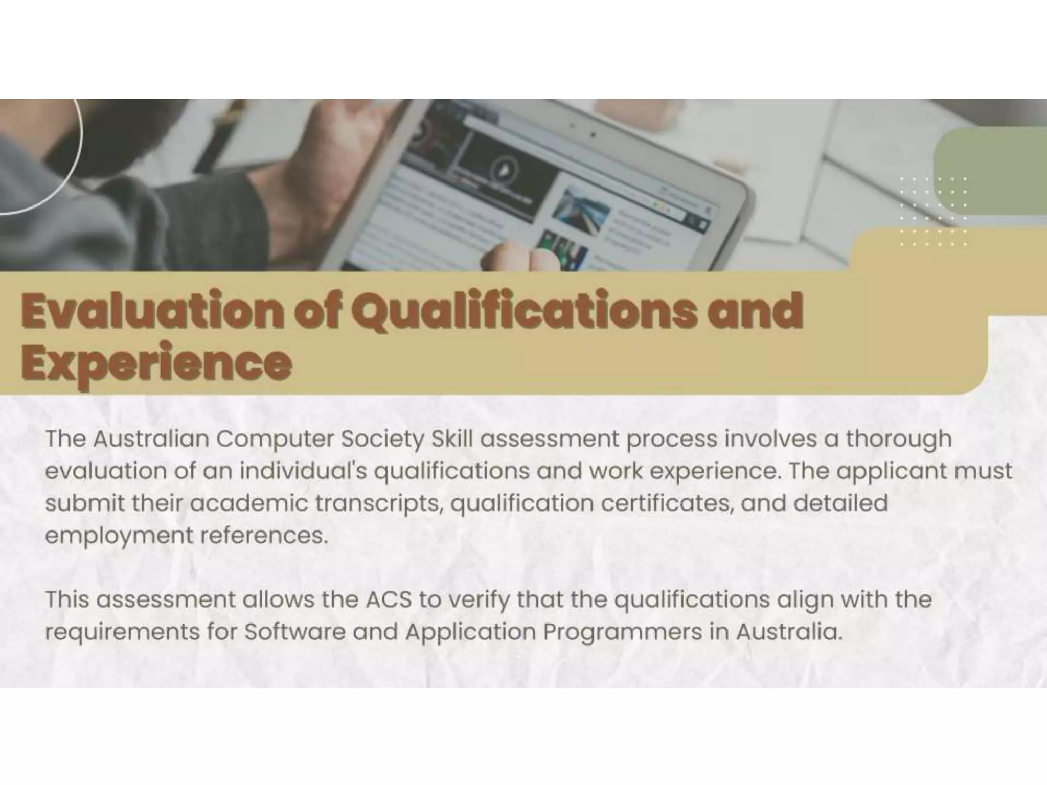 How ACS Assessment can be helpful to Become a Software and Application ...