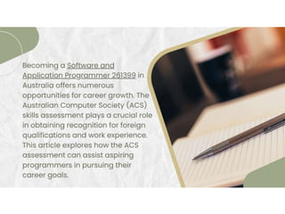 How ACS Assessment can be helpful to Become a Software and Application ...