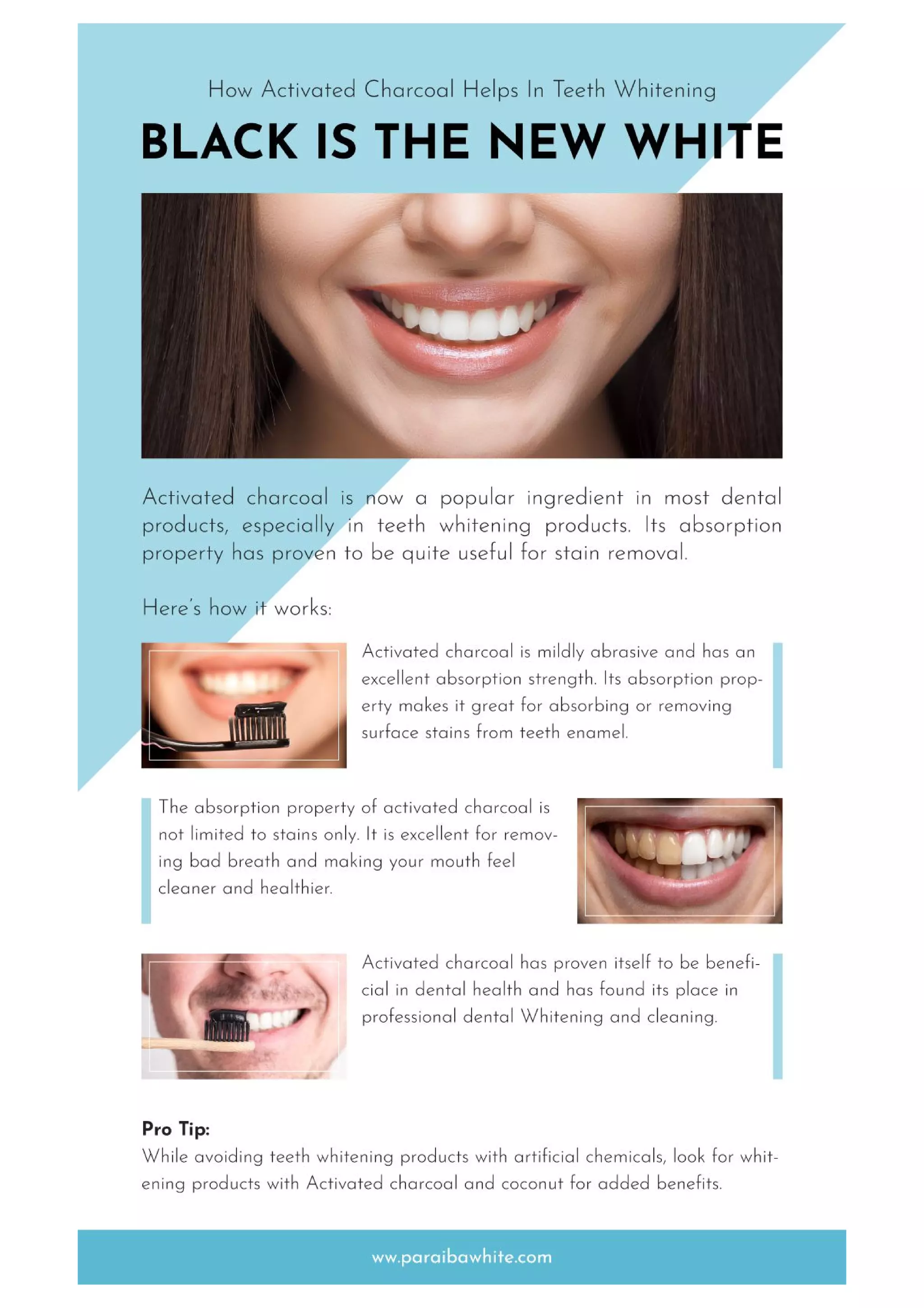 How activated charcoal helps in teeth whitening | PDF