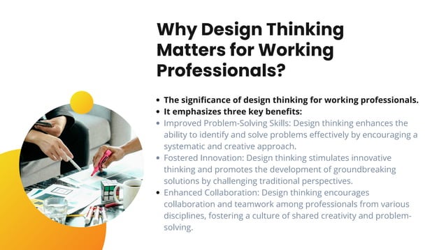 How a Design Thinking Course Can Benefit Working Professionals | PPT