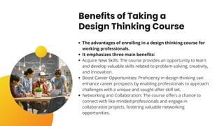 How a Design Thinking Course Can Benefit Working Professionals | PPT