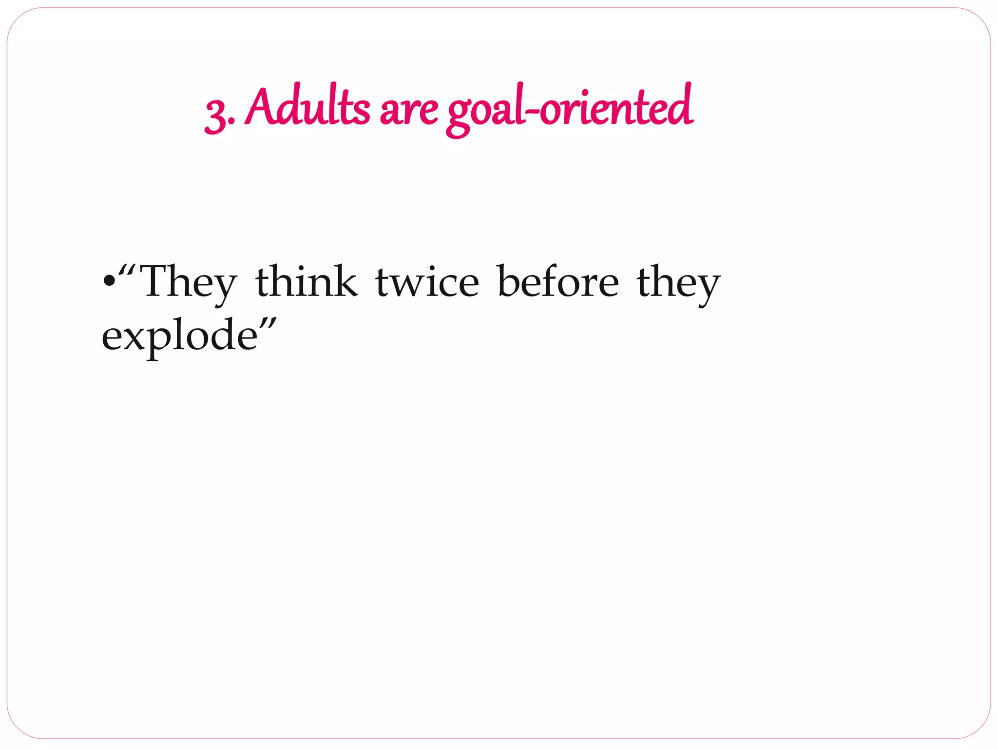 How adults learn | PPTX