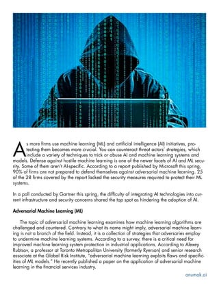 How adversaries interfere with AI and ML systems | PDF
