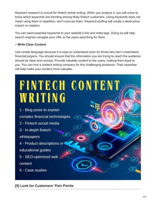 How a Fintech Content Writing Company Produces Quality Blogs | PDF