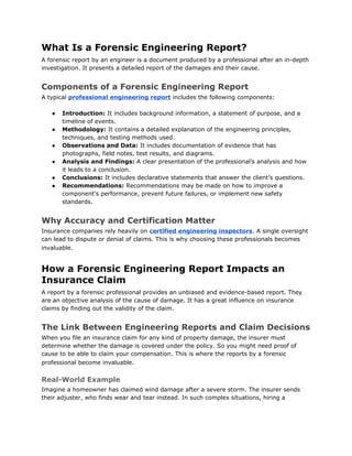 How a Forensic Engineering Report Can Make or Break Your Insurance ...