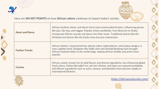 How African Culture Influences Today's Society | PDF