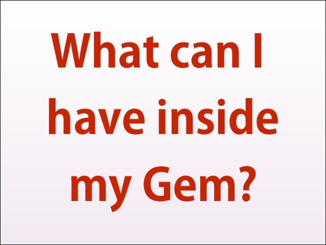 How a gem works (ruby programming)