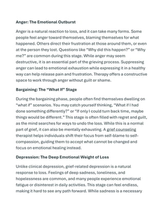 How a Grief Counseling Therapist Can Guide You Through the Stages of ...