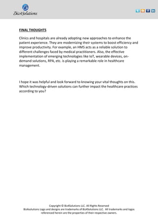 How a healthcare management system (hms) is improving hospitals and ...