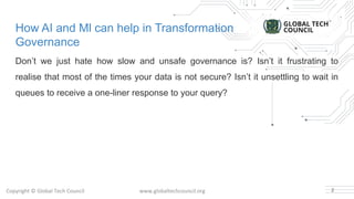 How ai and ml can help in transforming governance | PPT