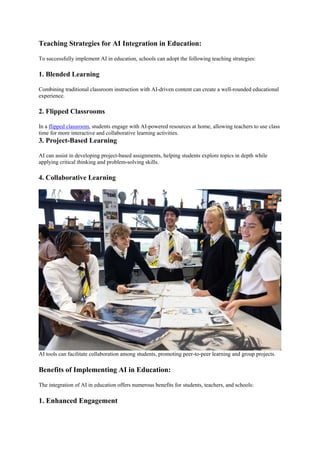 AI In Education: Benefits, Strategies, Challenges, Implementation In ...