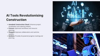 How AI is Enhancing Capacity Planning in Construction | PPT