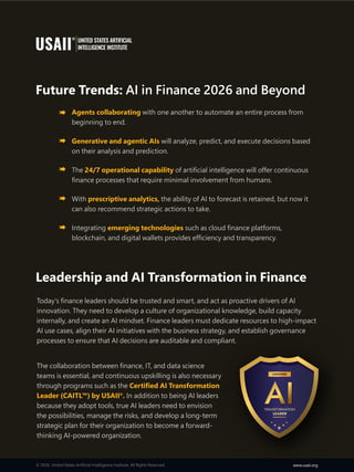 How AI is Revolutionizing Finance Tools, Agents & Strategies for 2026 | PDF