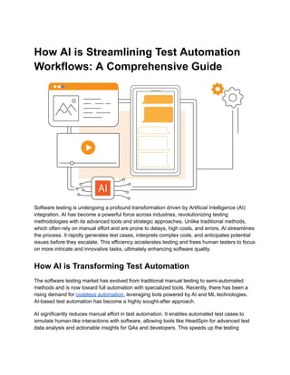 How AI is Streamlining Test Automation Workflows_ A Comprehensive Guide.pdf