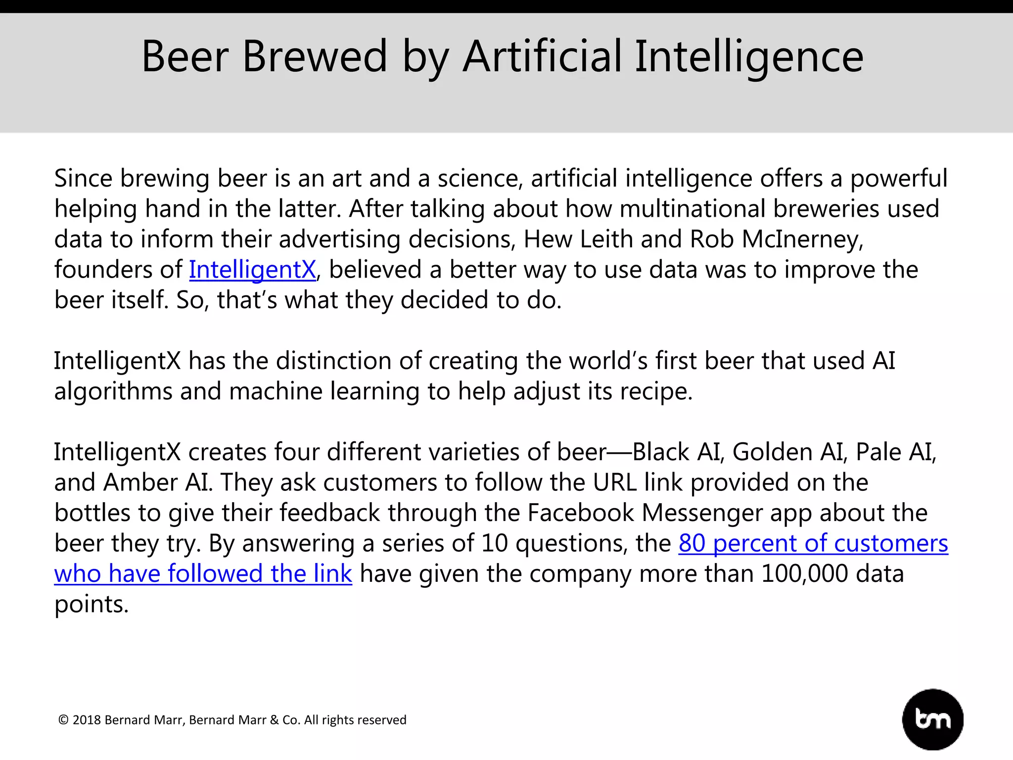 How Artificial Intelligence (AI) Is Used To Make Beer | PPTX