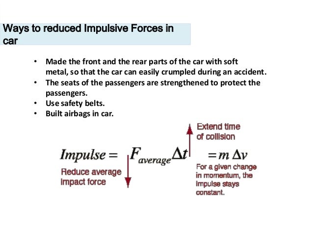How airbag reduces the impulsive force
