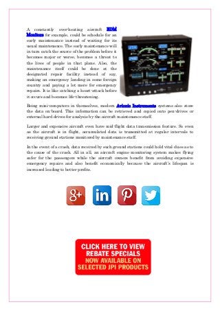 How aircraft engine monitoring system works