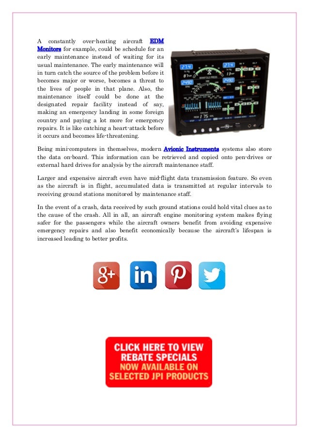 How aircraft engine monitoring system works