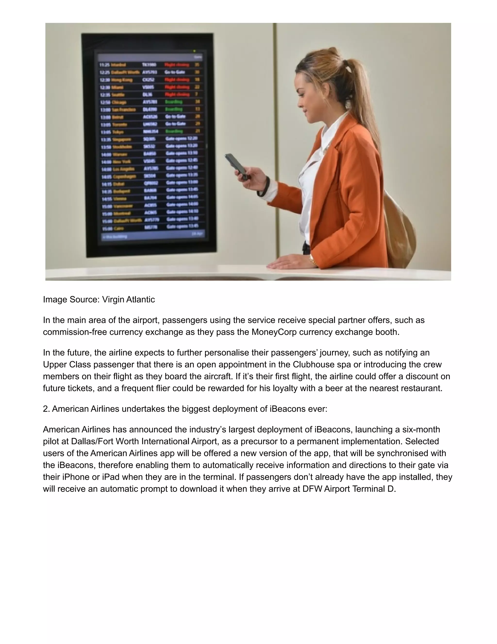 How airlines can use beacons to enhance travel | PDF
