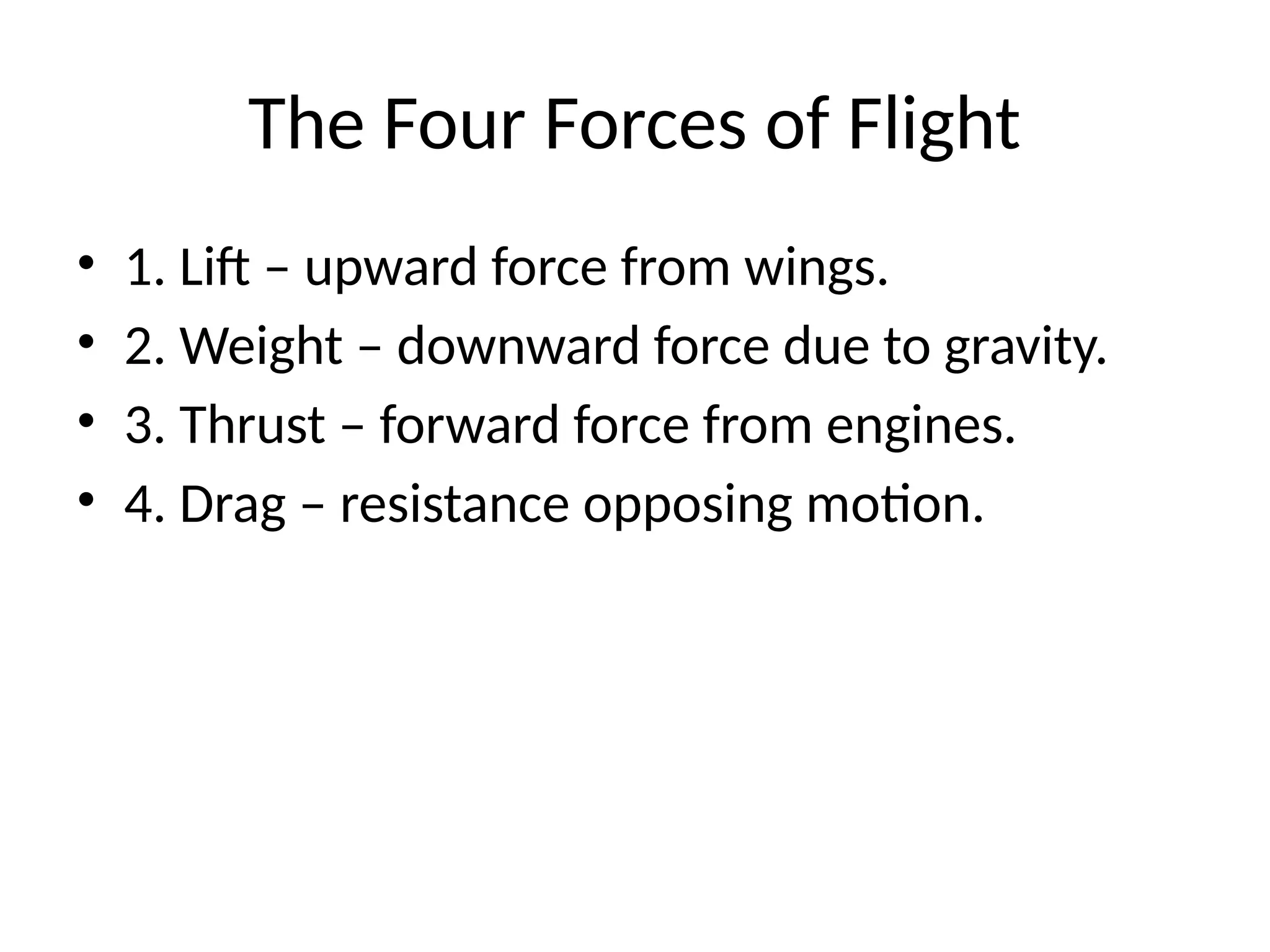 How airplanes fly_the forces_these law and principles | PPTX