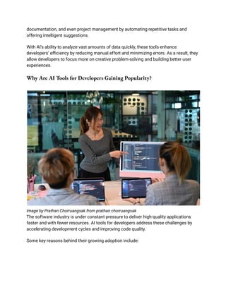 How AI Tools for Developers Are Revolutionizing Software Creation in ...