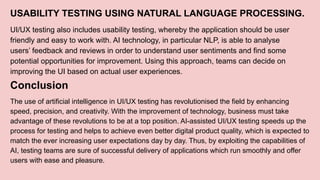 How AI is Transforming UI/UX Testing Practices | PDF