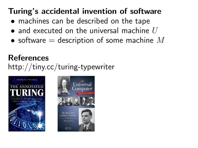 How Alan Turing accidentally invented Software | PPT