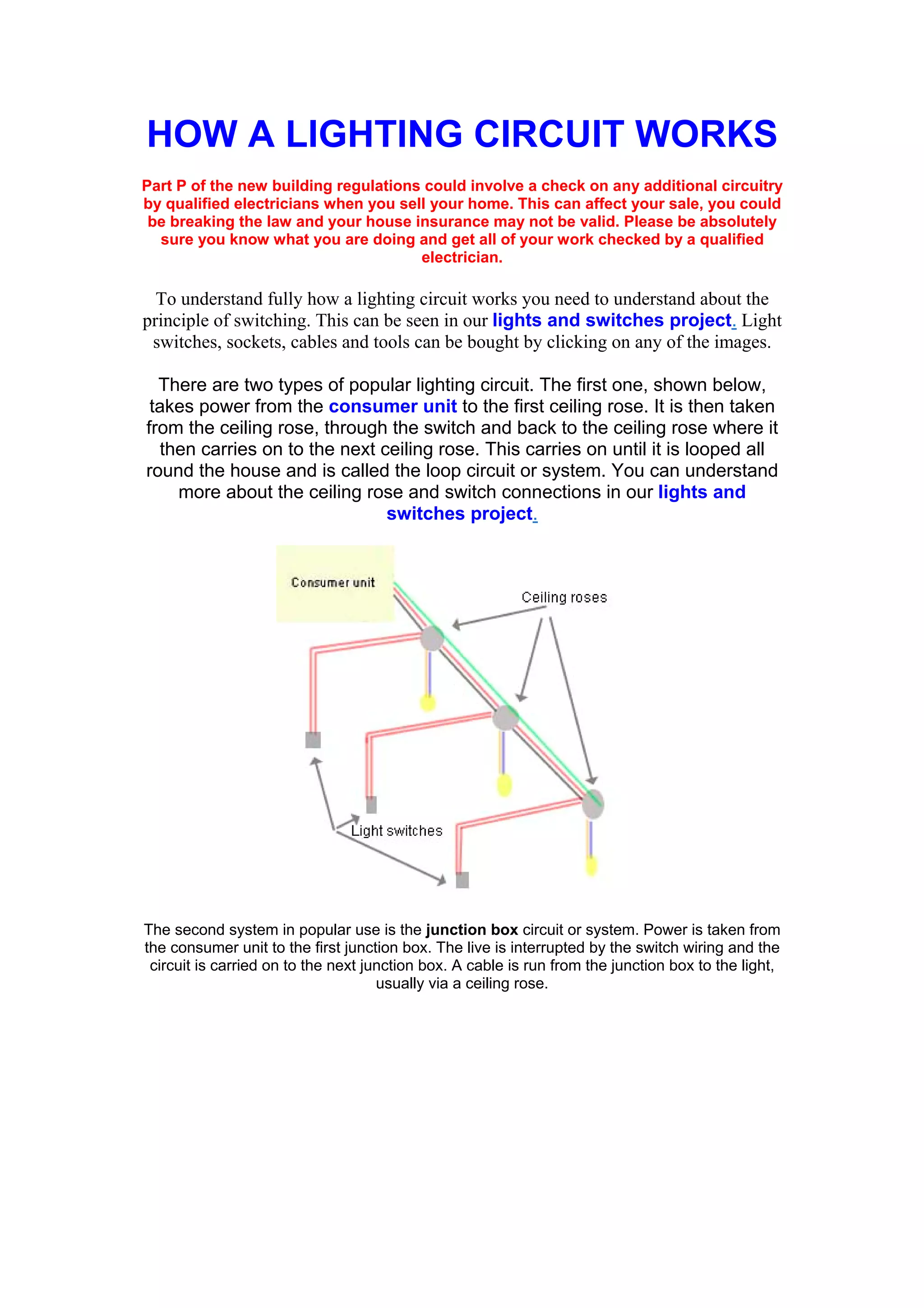 How a lighting circuit works | PDF