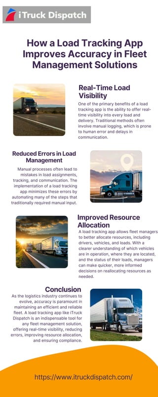 How a Load Tracking App Improves Accuracy in Fleet Management Solutions ...