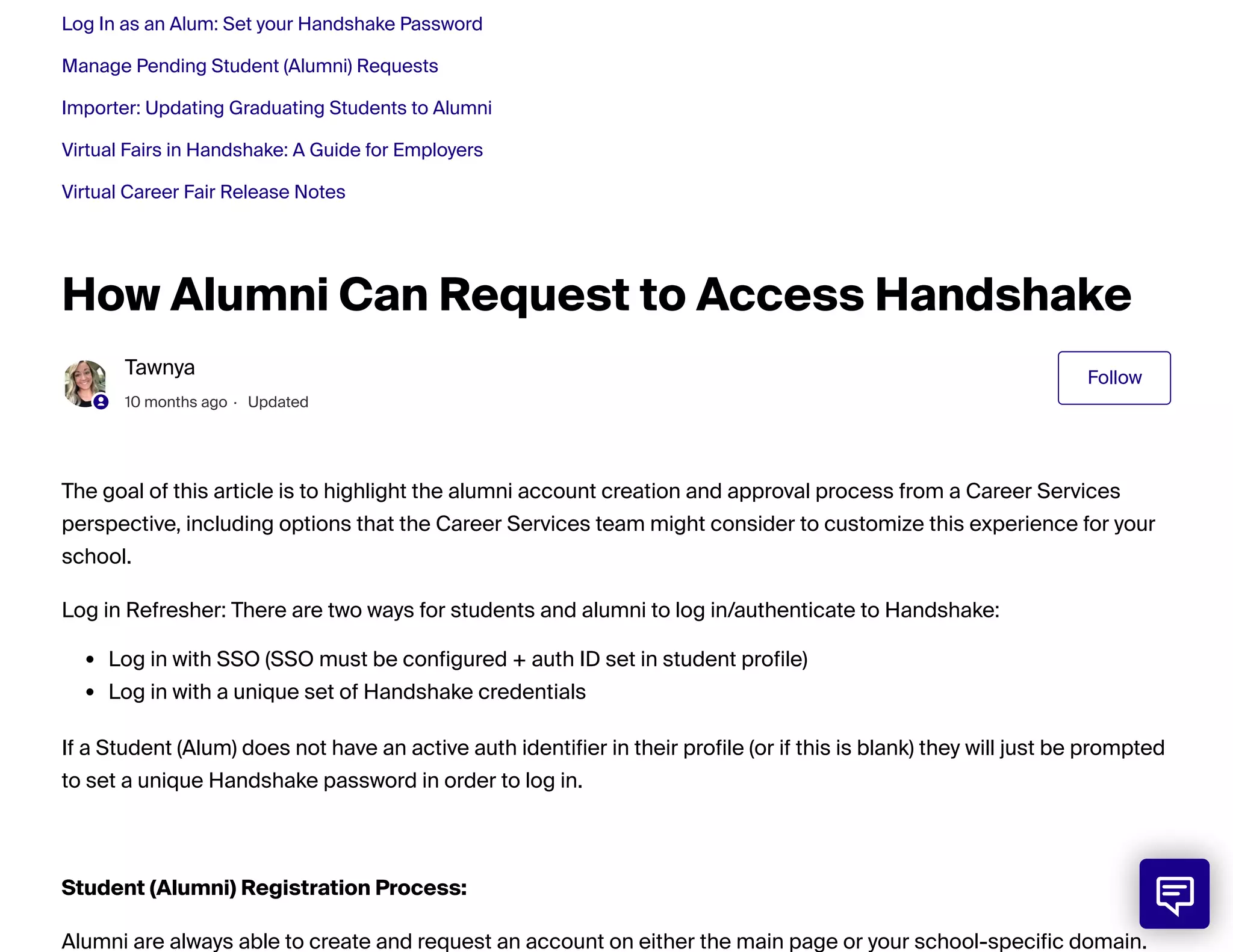 How Alumni Can Request Access to Handshake - Howard University | PPT