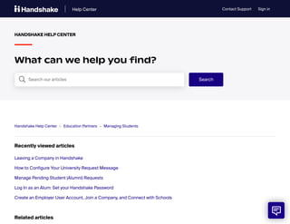 How Alumni Can Request Access to Handshake - Howard University | PPT