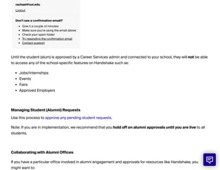 How Alumni Can Request Access to Handshake - Howard University | PPT