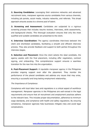 How a Manpower Agency in Philippines Can Help You | PDF | Free Download