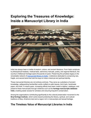 How a Manuscript Library in India Safeguards Ancient Wisdom.pdf