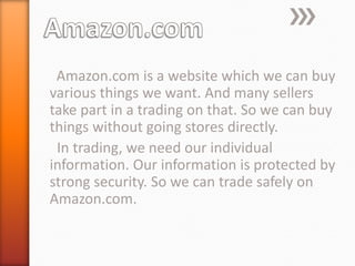 How amazon works | PDF