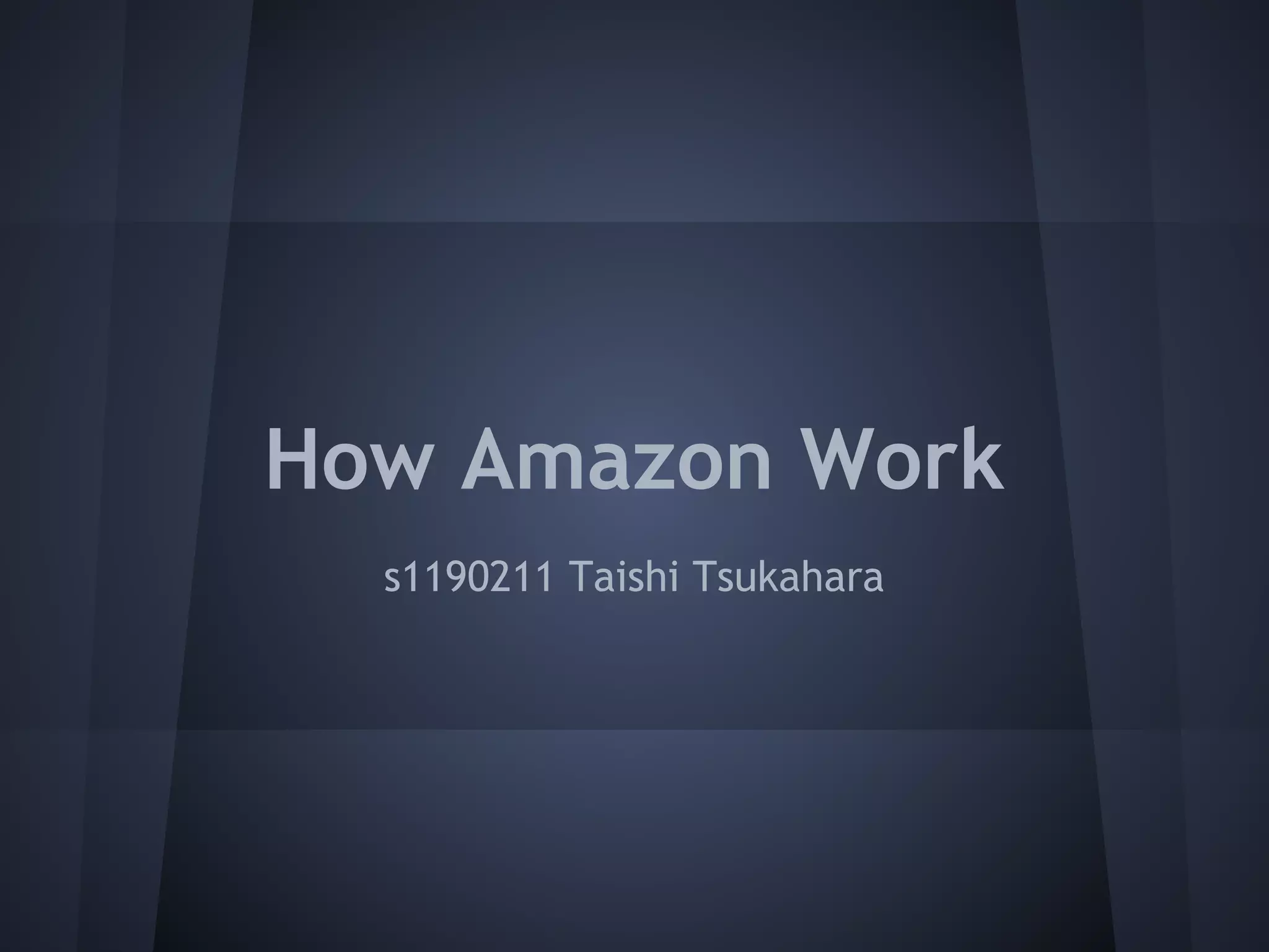 How amazon works | PPT