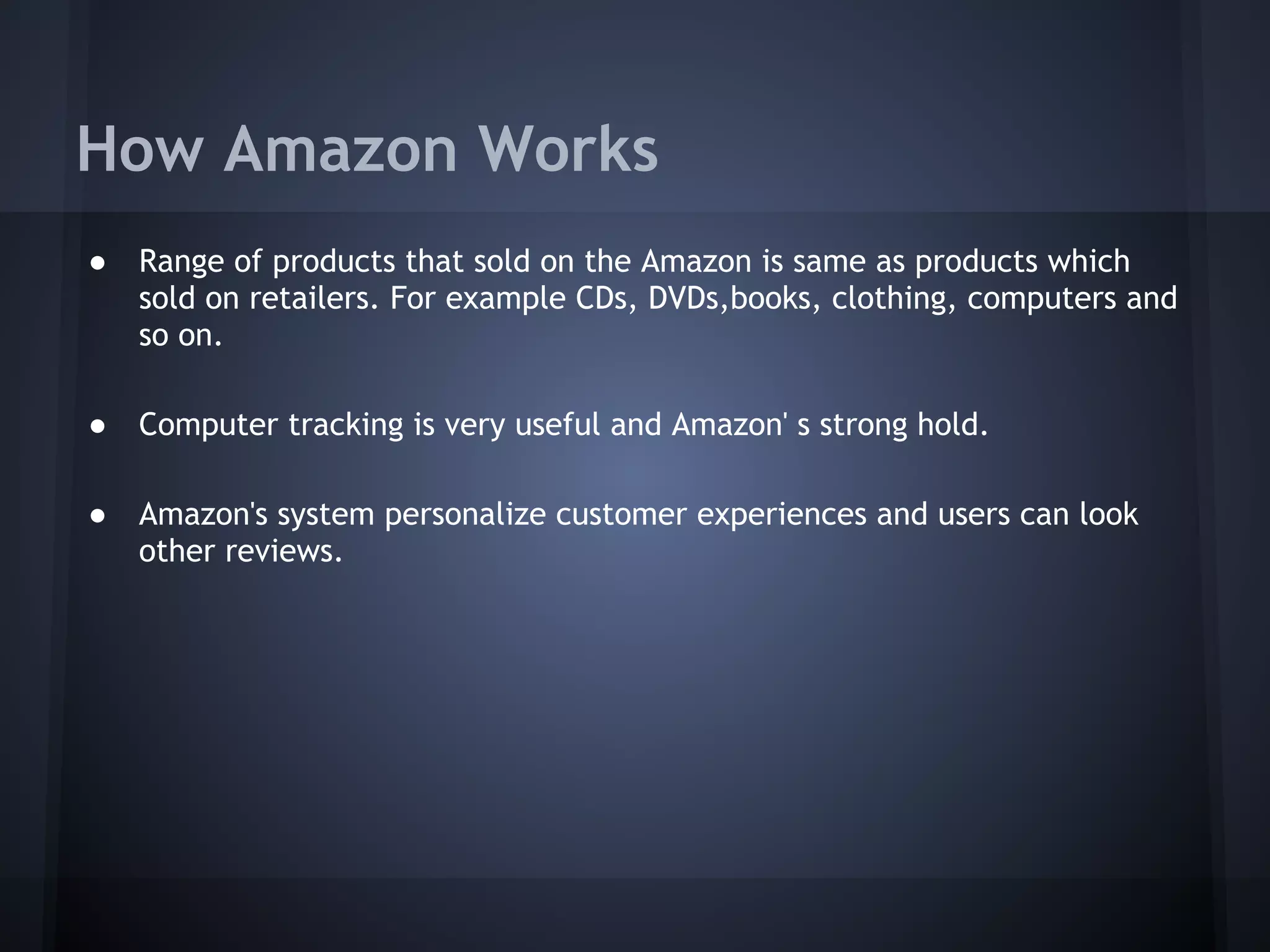 How amazon works | PPT