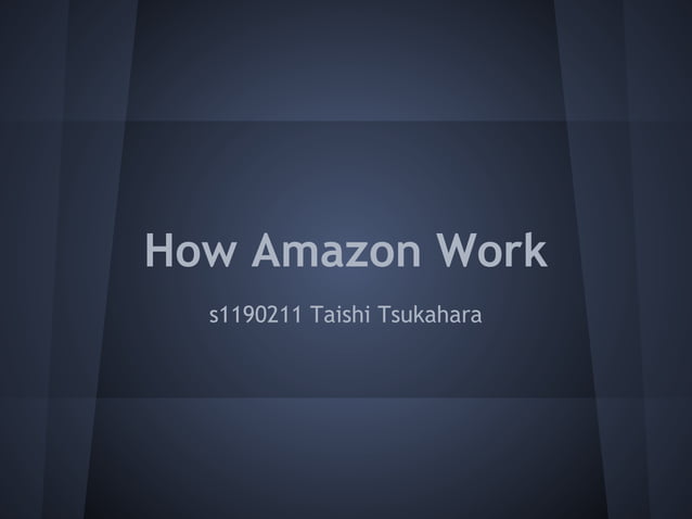 How amazon works | PPT