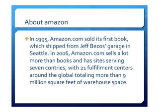 How amazon works | PPT