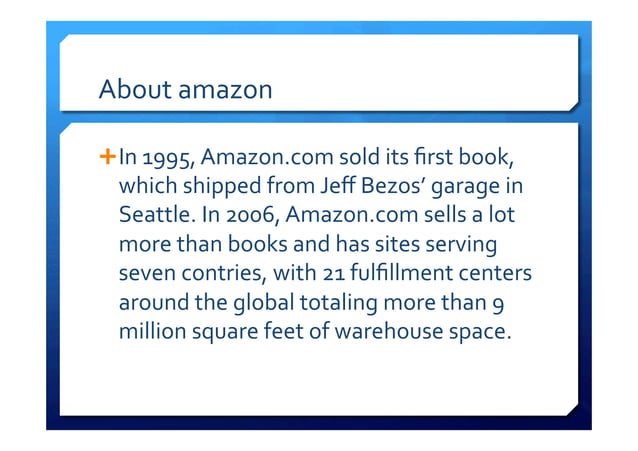 How amazon works | PPT