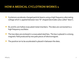 How a medical cyclotron works by emmanuel w. fiagbedzi | PPT
