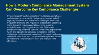 How a Modern Compliance Management System Can Overcome Key Compliance ...