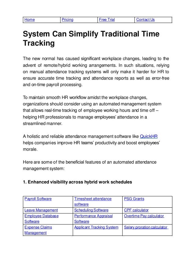 How an automated attendance management system can make time tracking ...