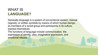 How and when is language possible | PPT