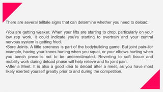 How and when to deload | PPTX