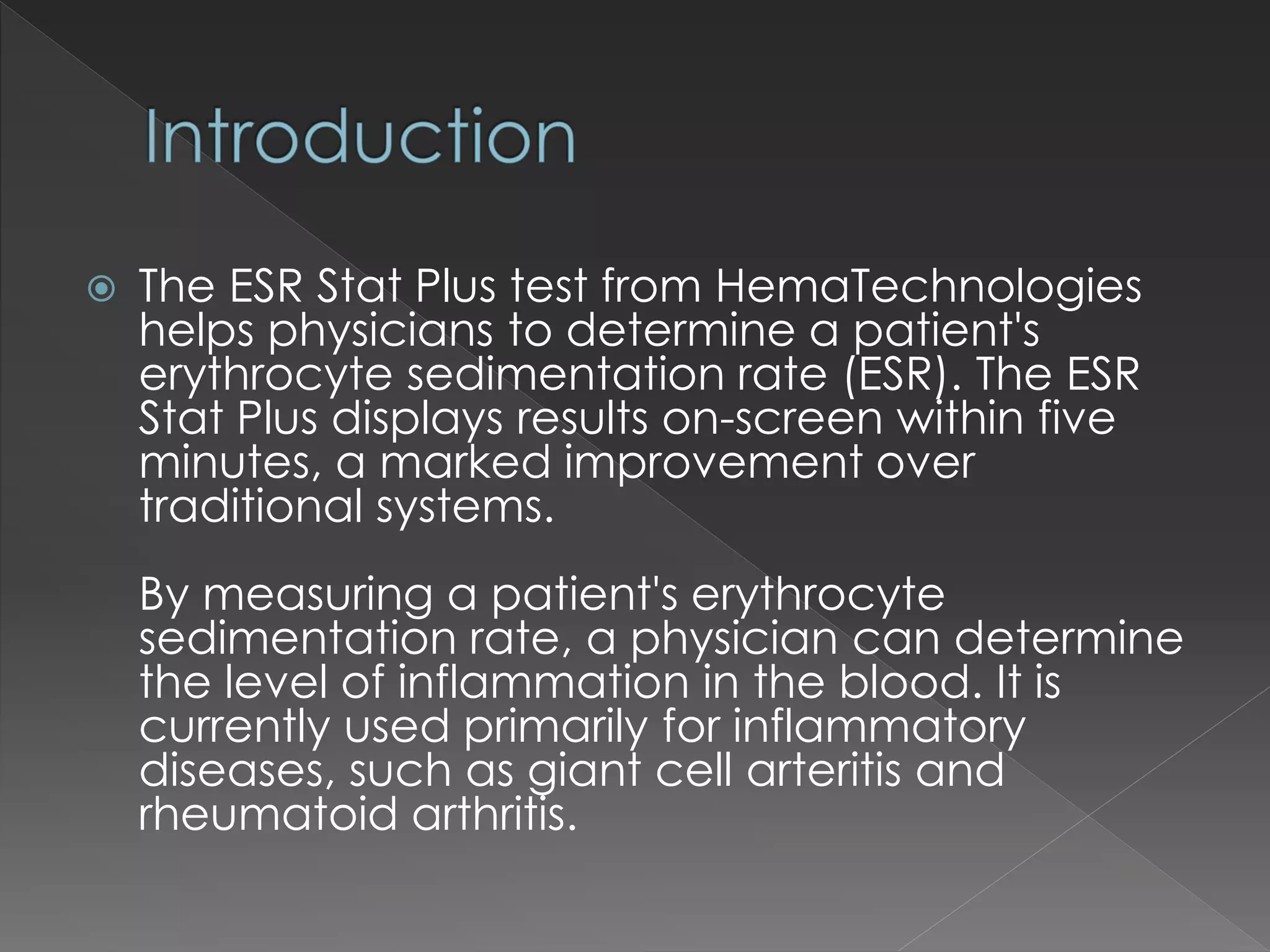 How an ESR Test Works | PPTX