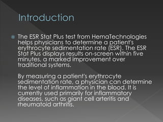 How an ESR Test Works | PPTX