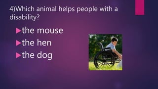 How animals help people | PPT